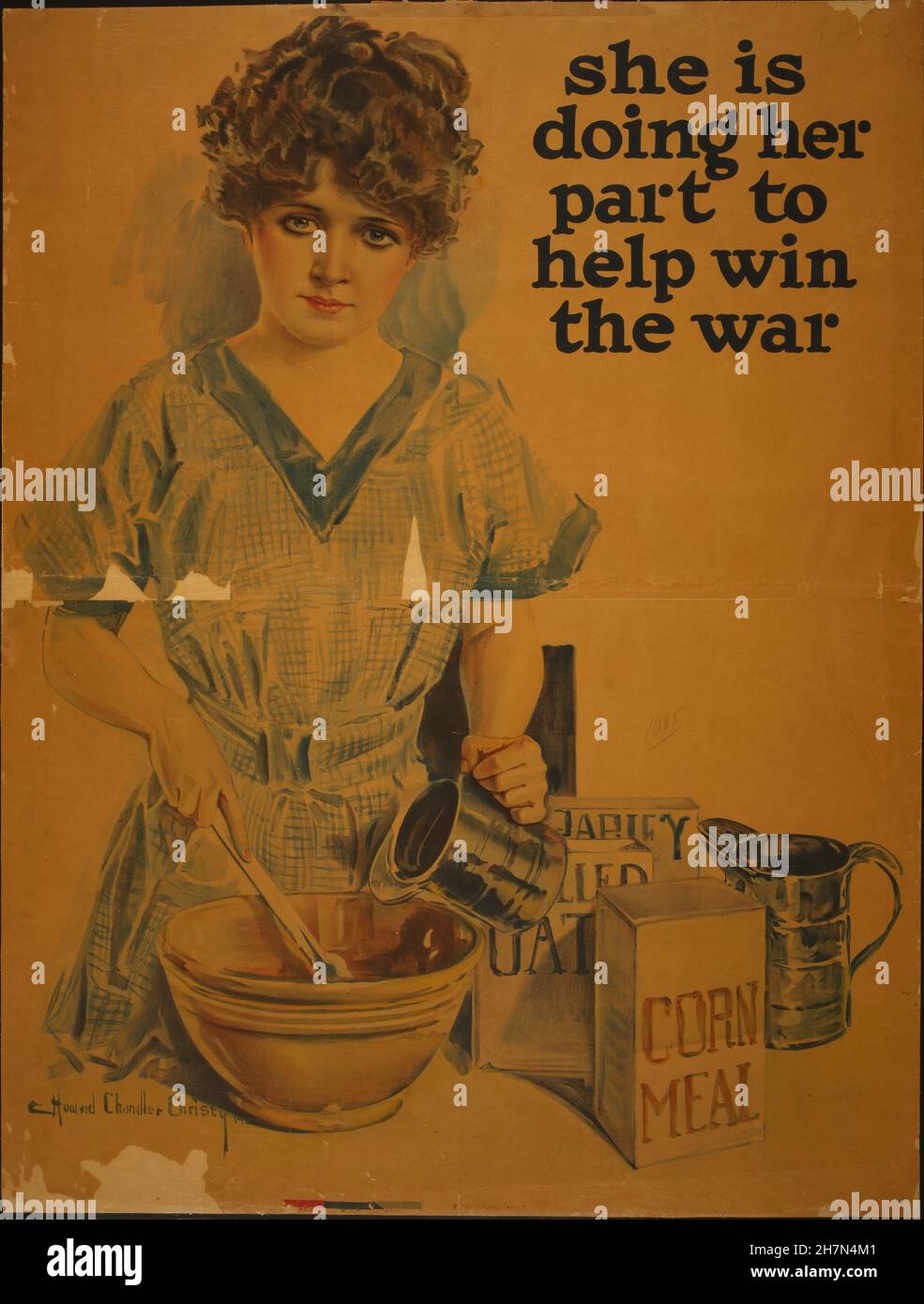 Rationing Poster - U.S World War One Propaganda - 467 Stock Photo - Alamy