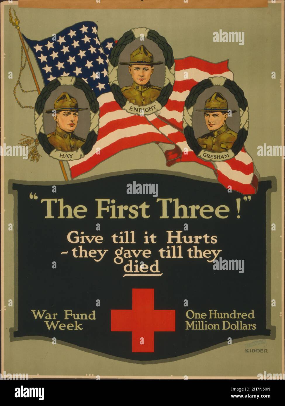 Red Cross Poster - U.S World War One Propaganda - 170 Stock Photo - Alamy