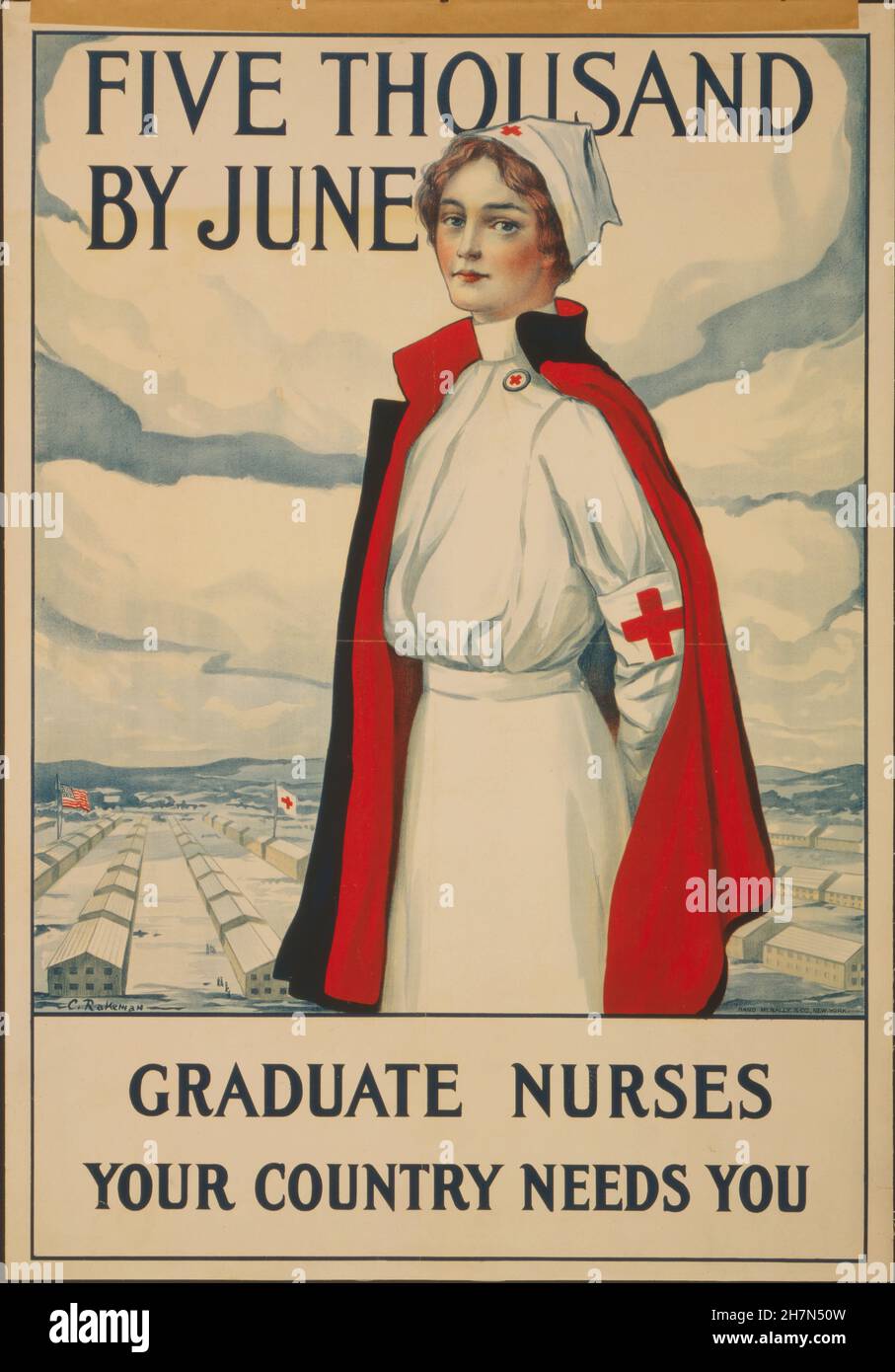 Red Cross Poster - U.S World War One Propaganda - 70 Stock Photo - Alamy