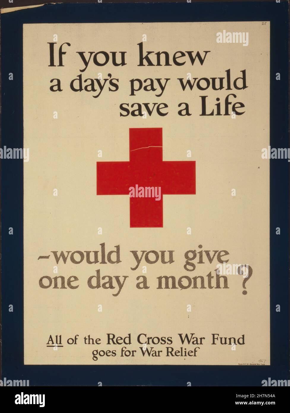 Red Cross Poster - U.S World War One Propaganda - 228 Stock Photo - Alamy