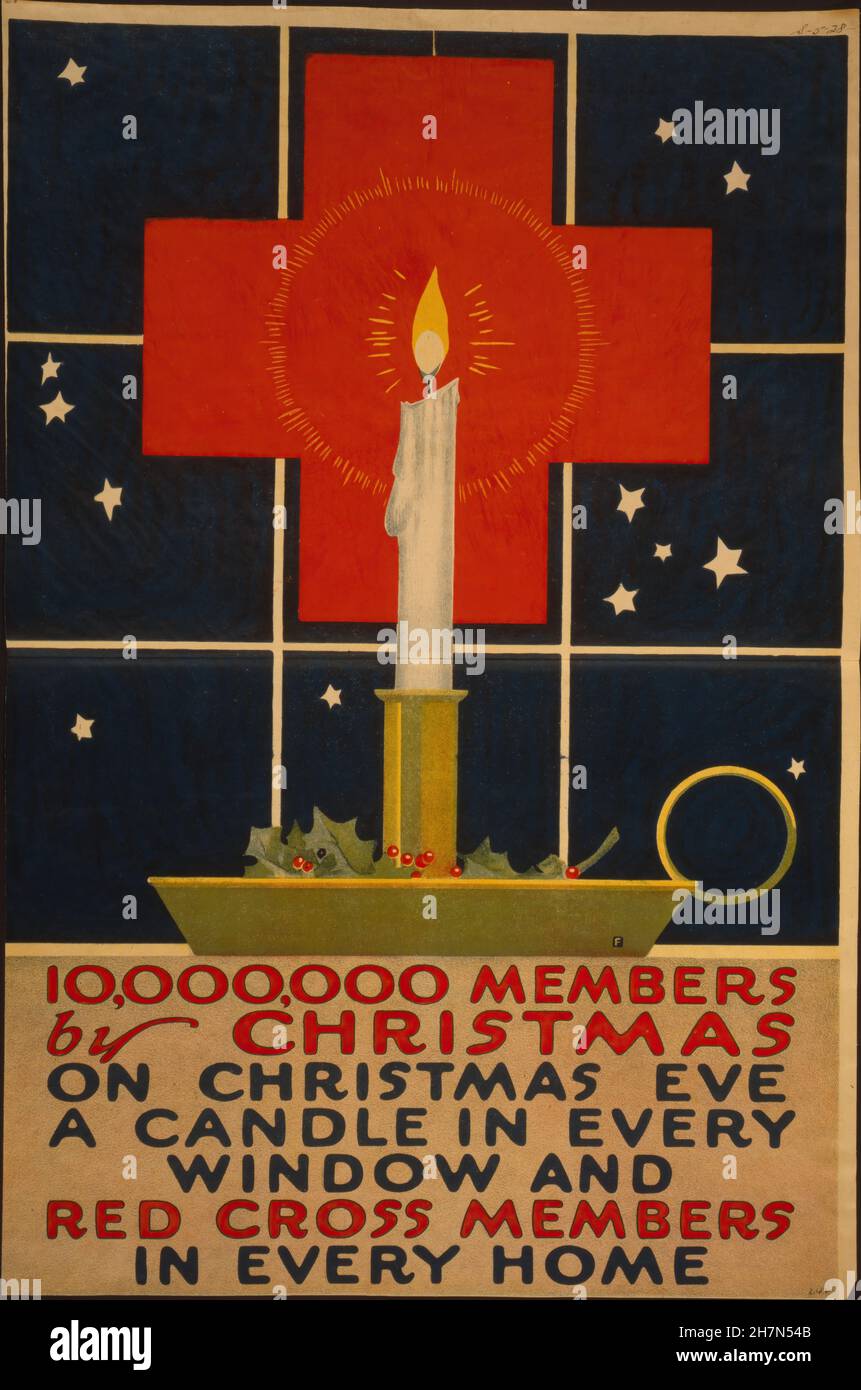 Red Cross Poster - U.S World War One Propaganda - 273 Stock Photo - Alamy