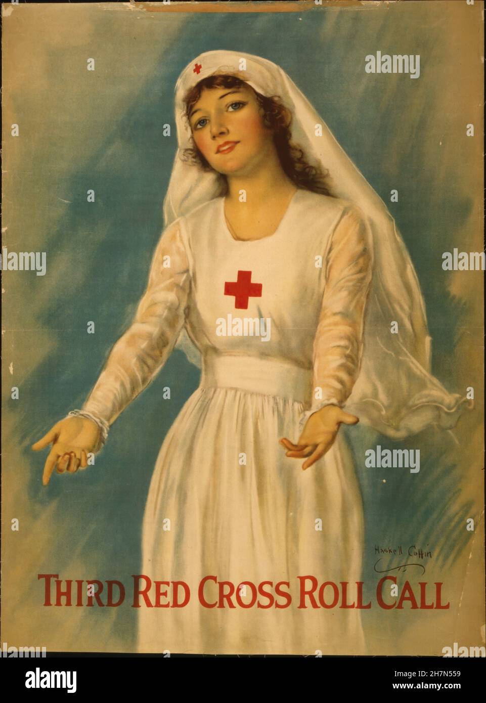 Red Cross Poster - U.S World War One Propaganda - 281 Stock Photo - Alamy