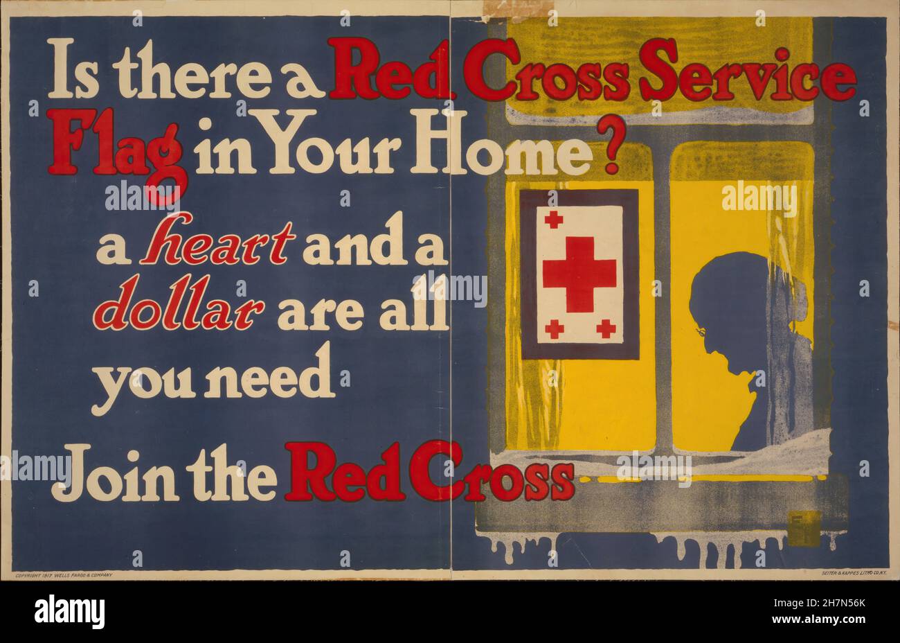Red Cross Poster - U.S World War One Propaganda - 328 Stock Photo - Alamy