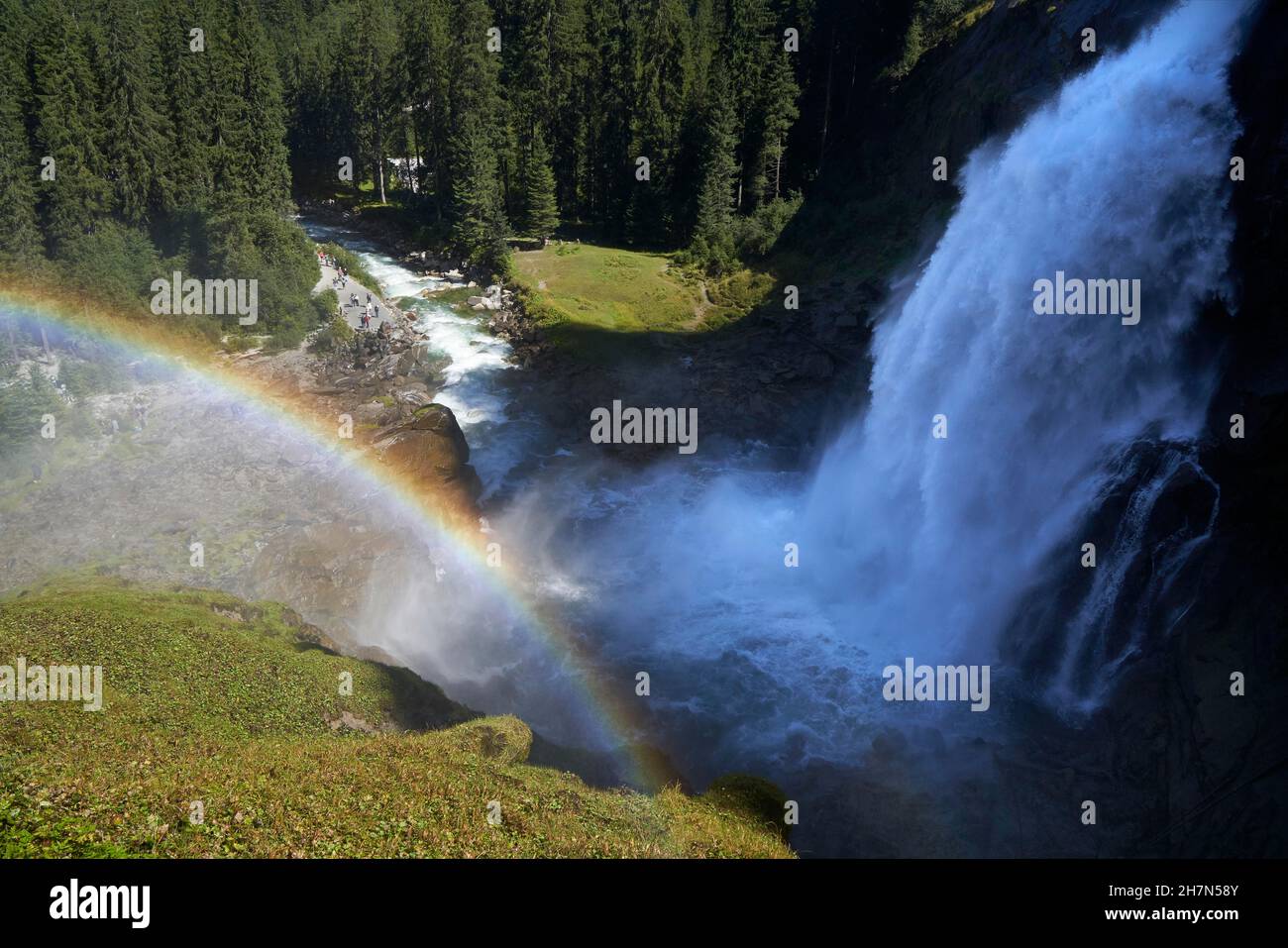 Krimml Waterfalls, Krimml, Pinzgau, Hohe Tauern National Park, Salzburg ...