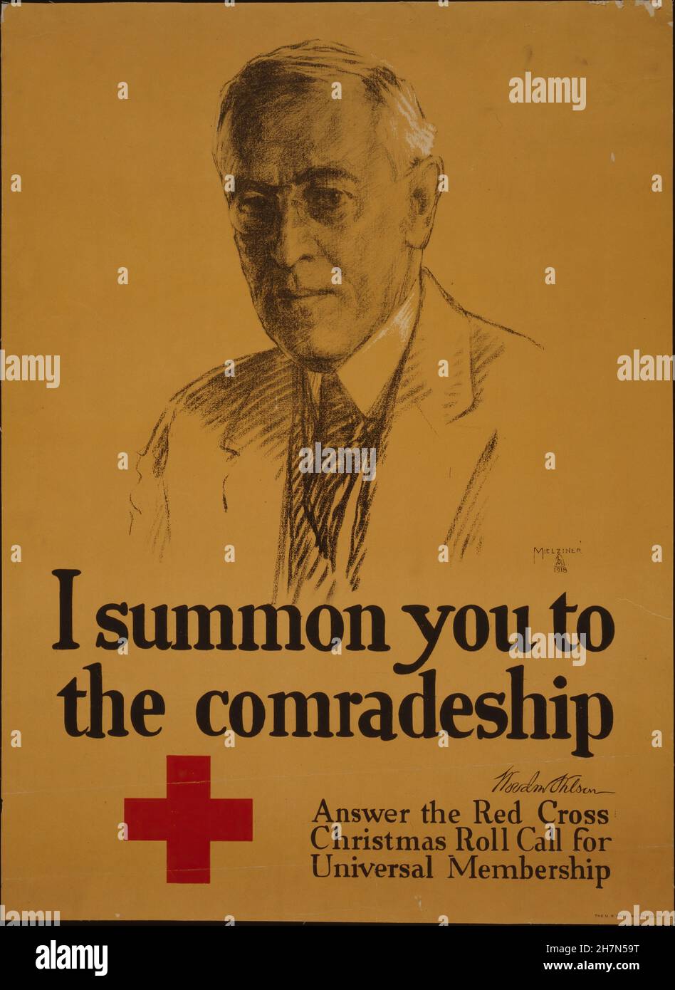 Red Cross Poster - U.S World War One Propaganda - 346 Stock Photo - Alamy