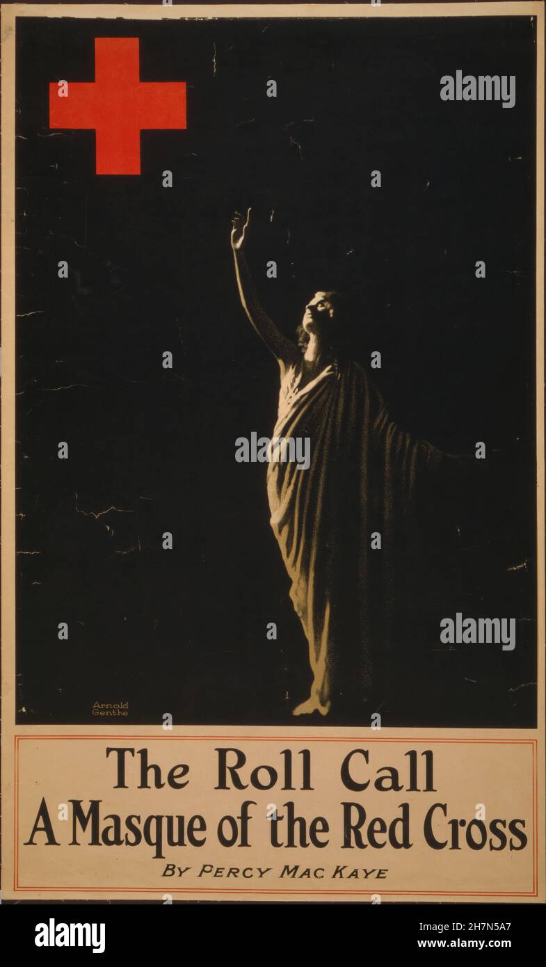 Red Cross Poster - U.S World War One Propaganda - 425 Stock Photo - Alamy