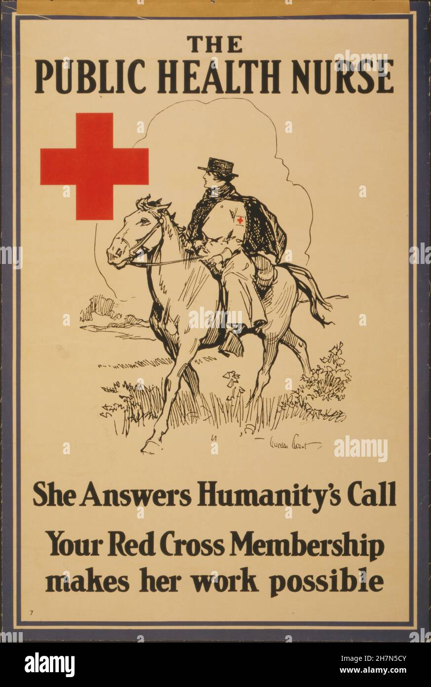 Red Cross Poster - U.S World War One Propaganda - 1914-1918 - 18 Stock ...