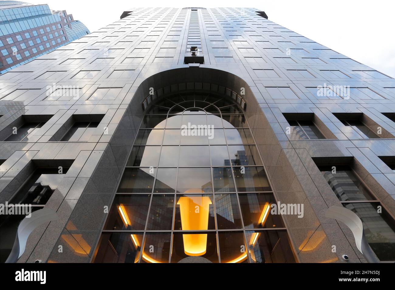 Architecture, modern building, view from below, Montreal, Province of ...