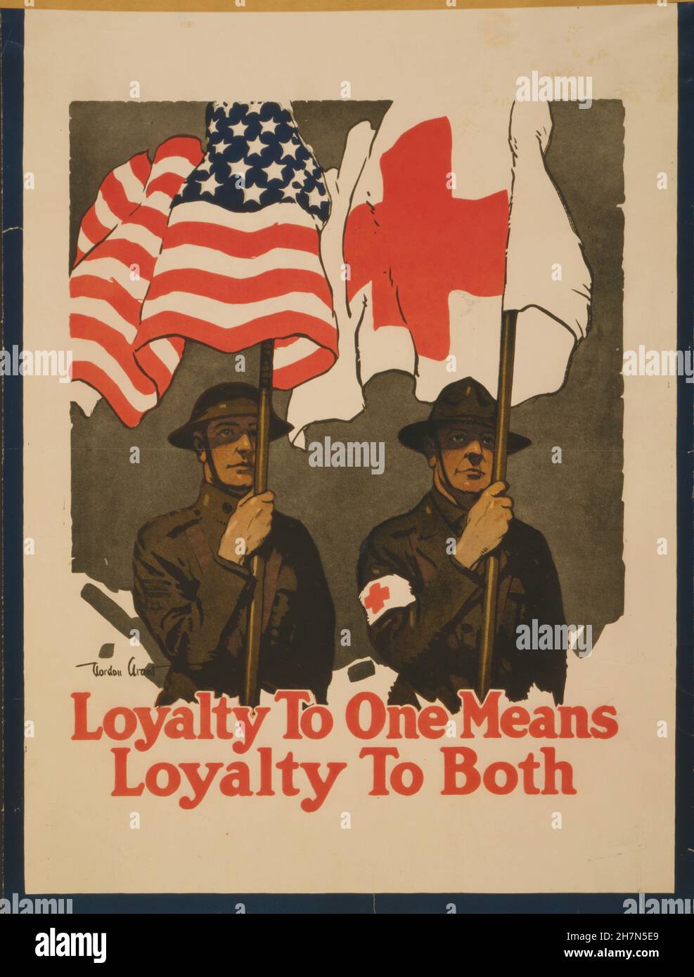 Red Cross Poster - U.S World War One Propaganda - 1914-1918 - 21 Stock ...