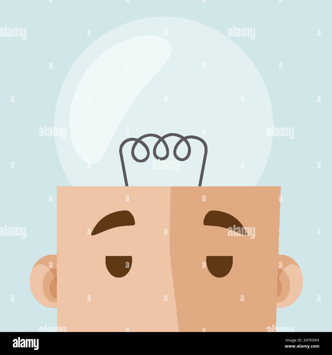 the man has no ideas. The businessman is frustrated, no inspiration ...