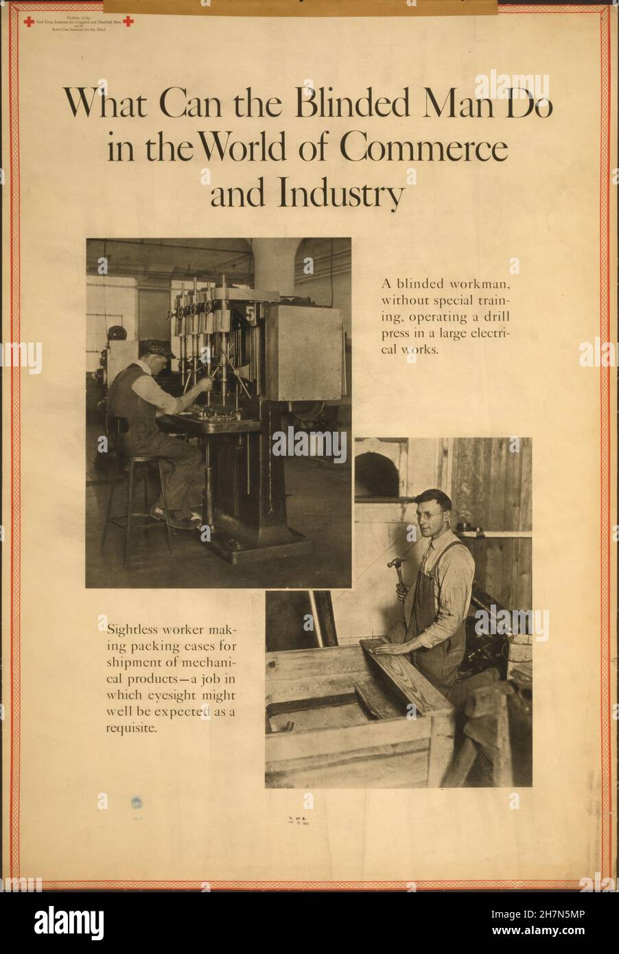 Red Cross Poster - World War One Propaganda - 1919 - 02 Stock Photo - Alamy