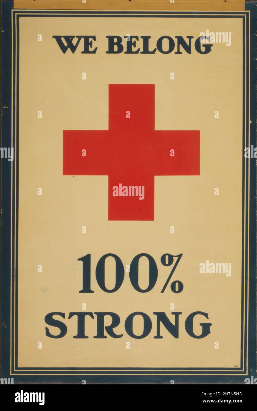Red Cross Poster - U.S World War One Propaganda - 1920 - 02 Stock Photo ...