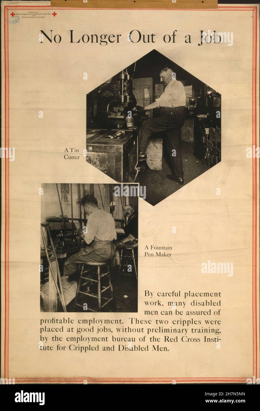 Red Cross Poster - World War One Propaganda - 1919 - 04 Stock Photo - Alamy