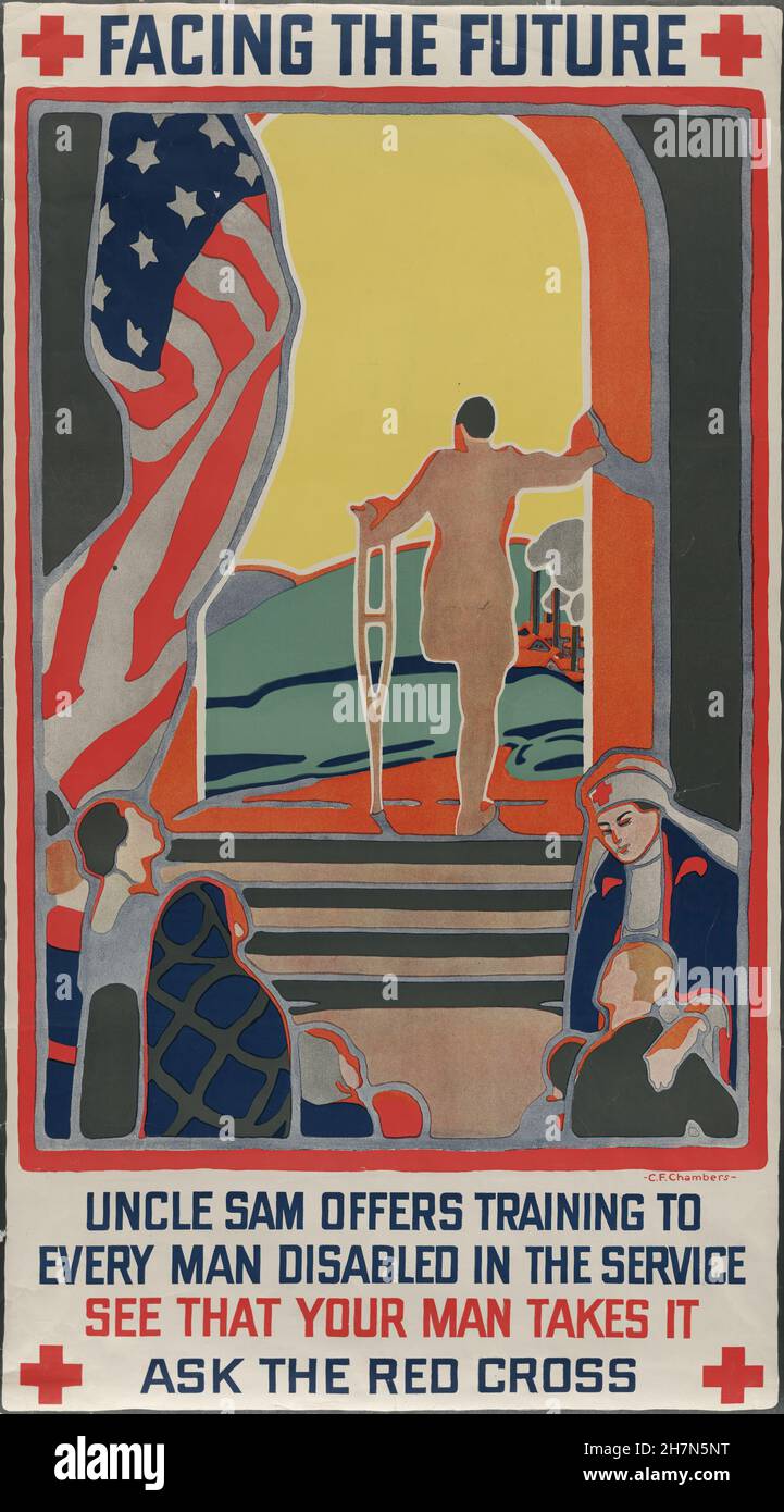 Red Cross Poster - U.S World War One Propaganda - 19102 Stock Photo - Alamy