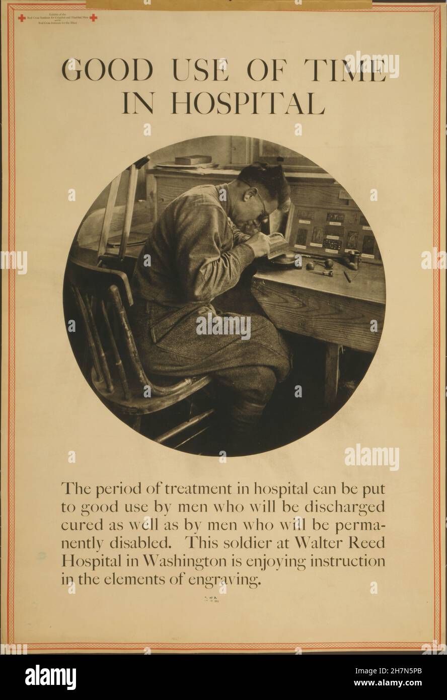 Red Cross Poster - World War One Propaganda - 1919 - 09 Stock Photo - Alamy