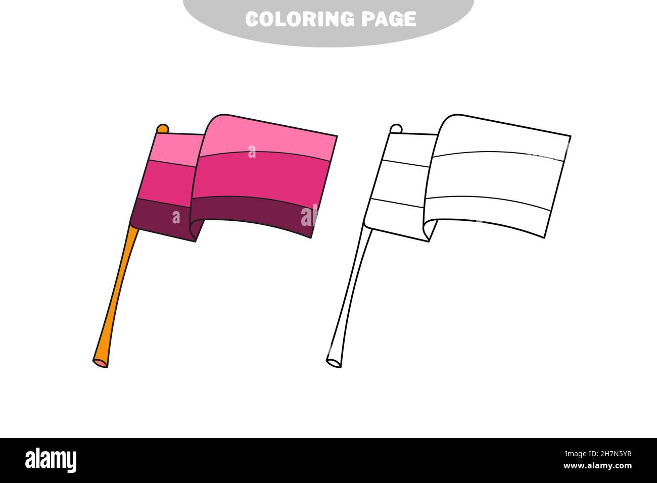 Clipart Flag Coloring Page