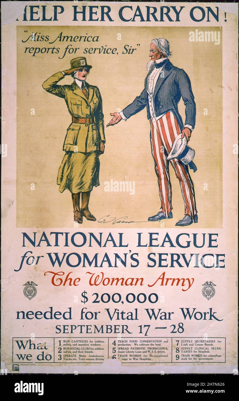 U.S World War One Propaganda - 33 Stock Photo - Alamy