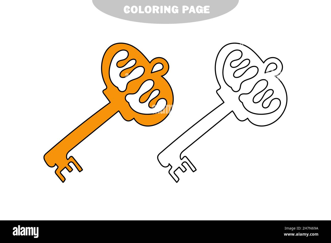 key coloring pages