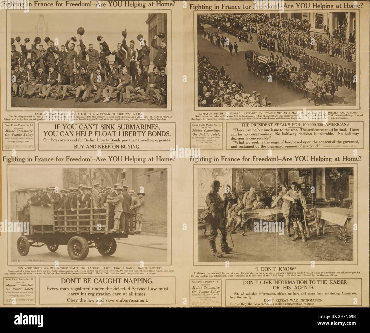 U.S World War One Propaganda - 84 Stock Photo - Alamy