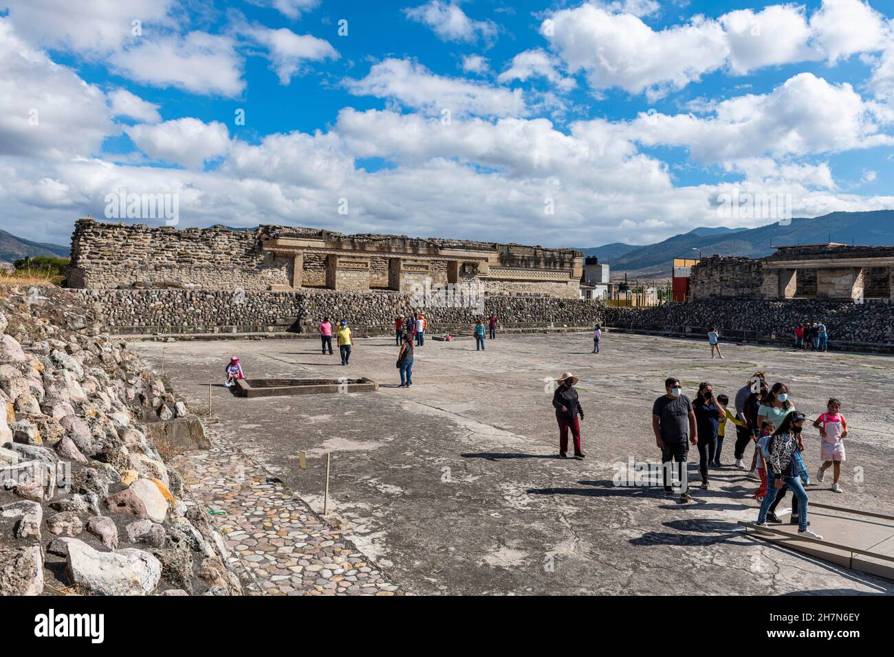 Mitla archeological site from the Zapotec culture, San Pablo Villa de ...