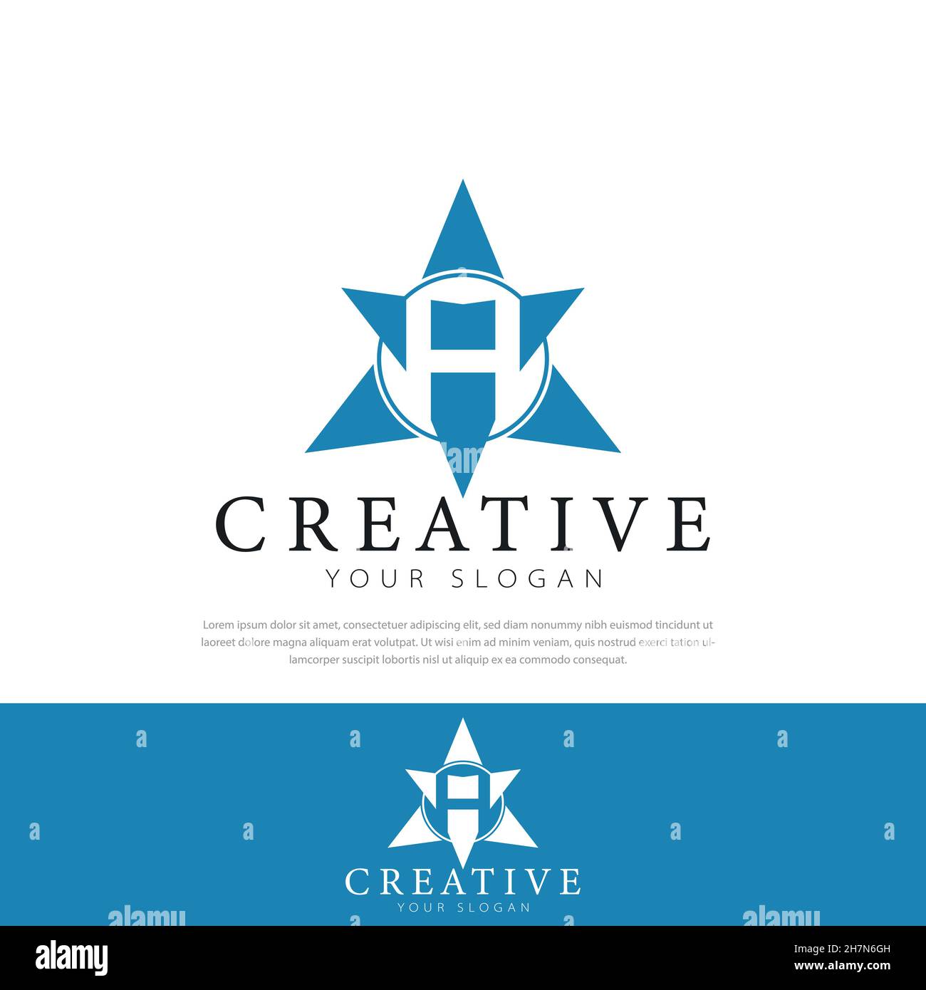 Vector Logo Design Initial Letter Abstract Design Template Stock Vector