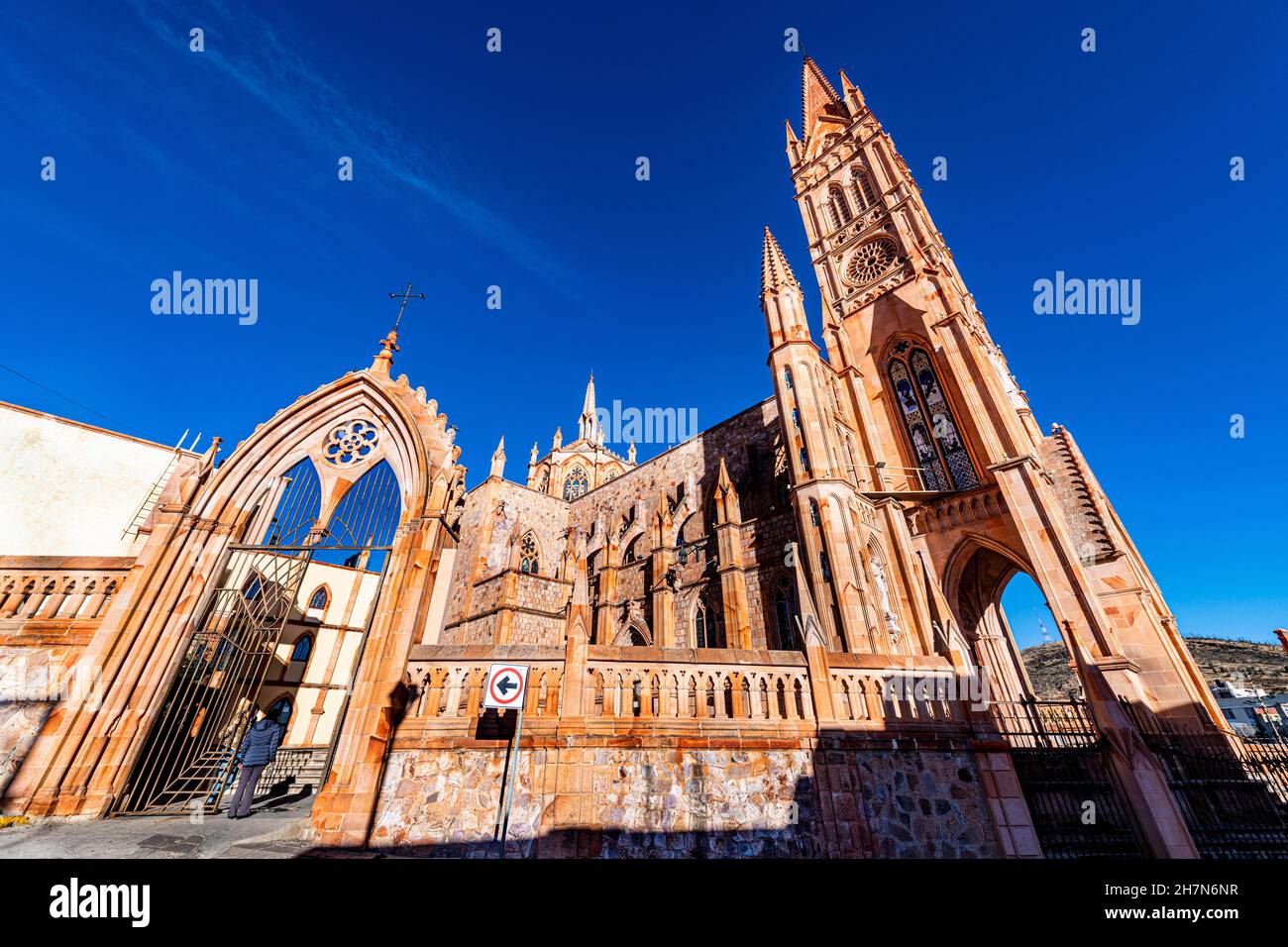 Temple of our Lady of Fatima, Unesco site Zacatecas, Mexico Stock Photo ...