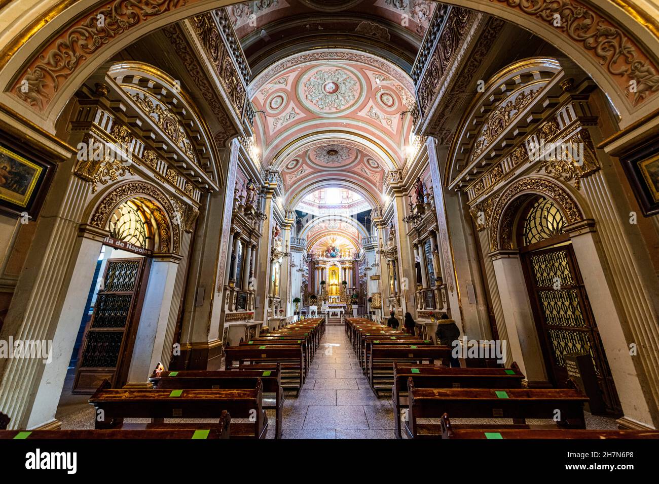 Interior of the Monastery Franciscano de Nuestra Senora de Guadalupe ...