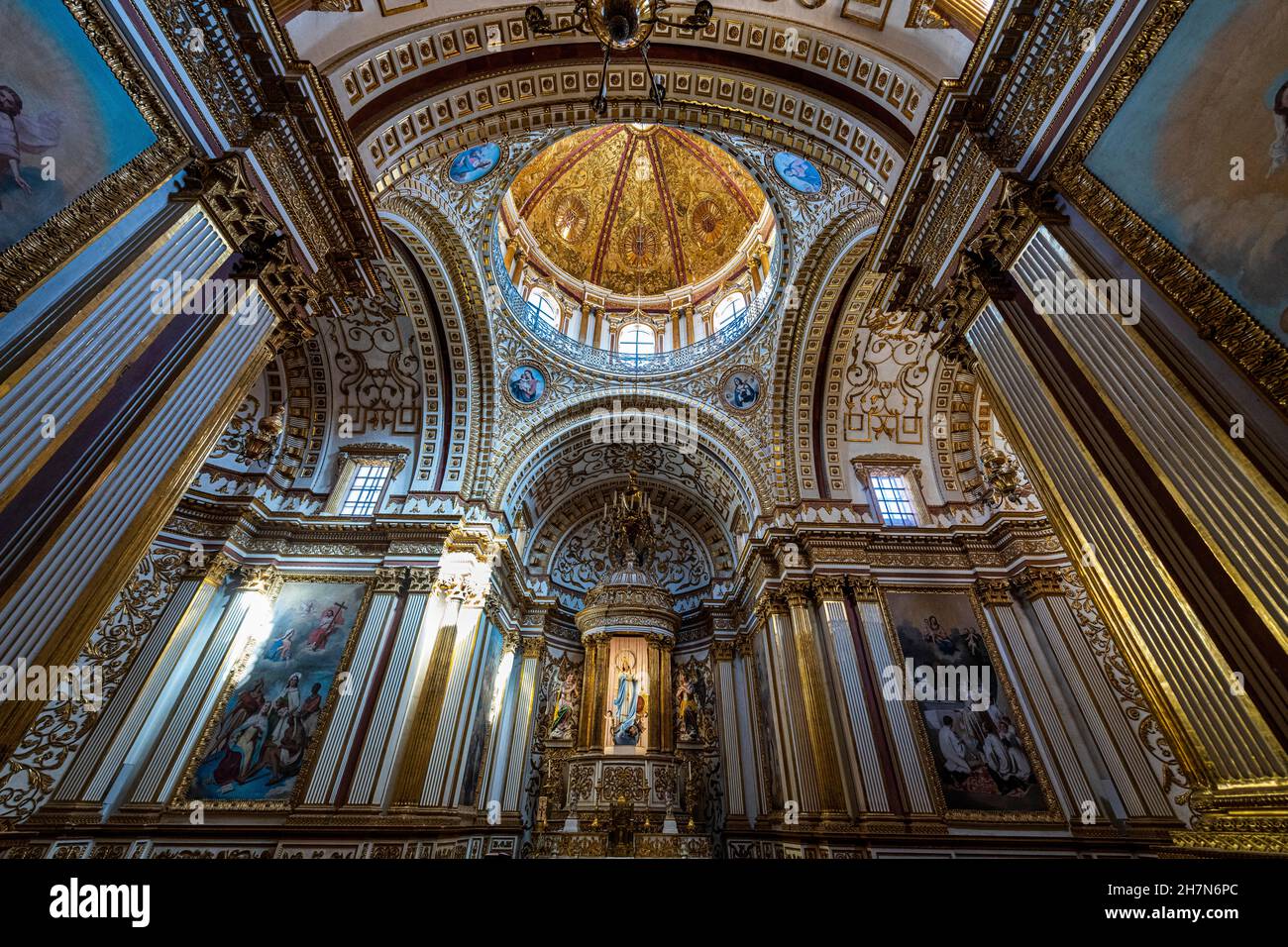 Interior of the Monastery Franciscano de Nuestra Senora de Guadalupe ...