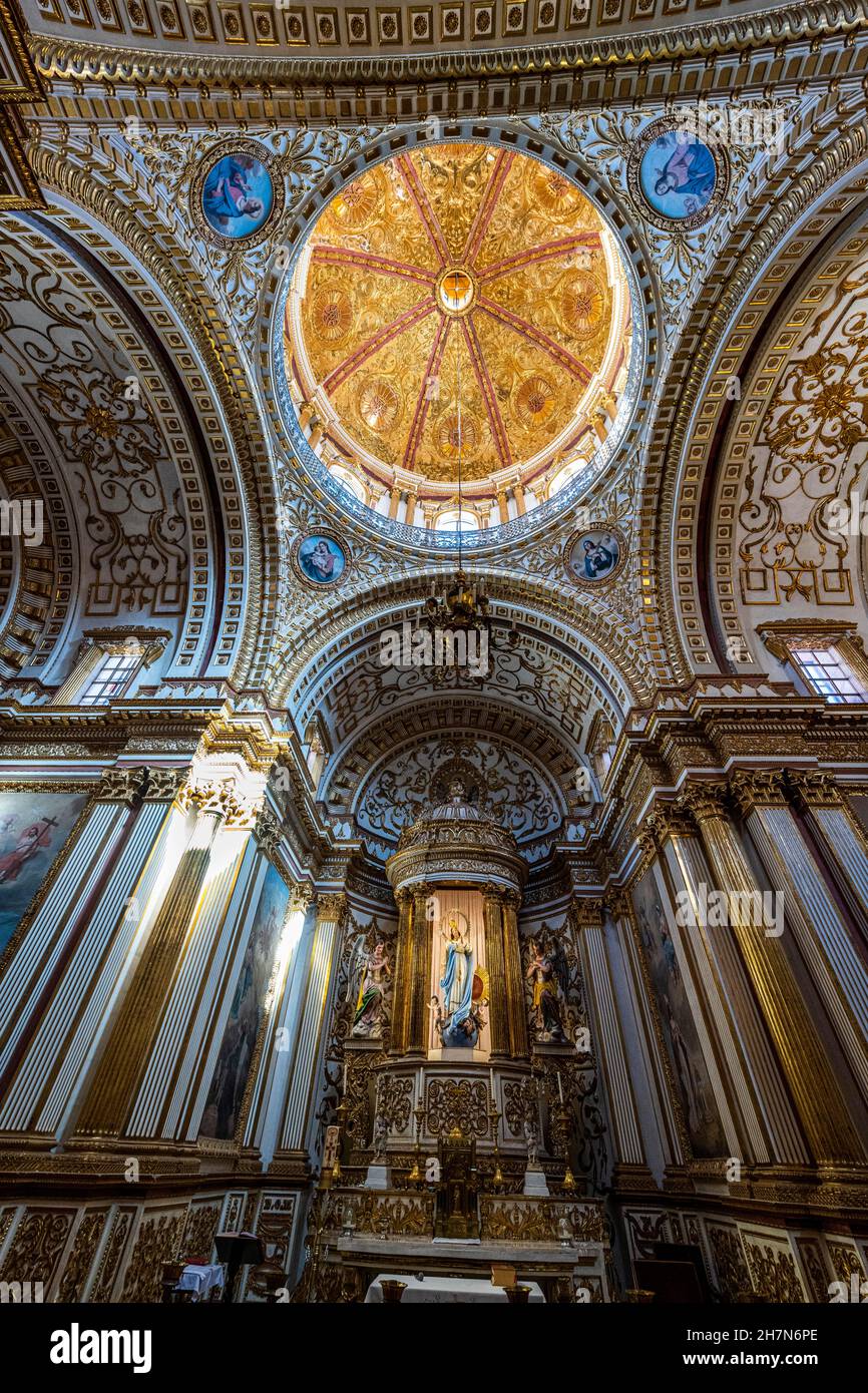 Interior of the Monastery Franciscano de Nuestra Senora de Guadalupe ...