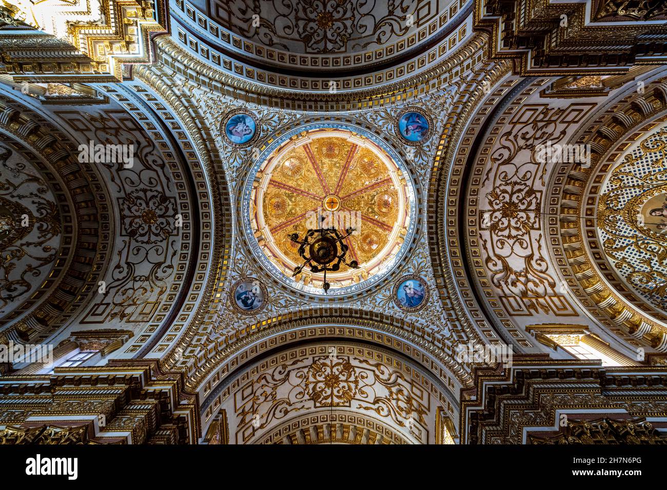 Interior of the Monastery Franciscano de Nuestra Senora de Guadalupe ...