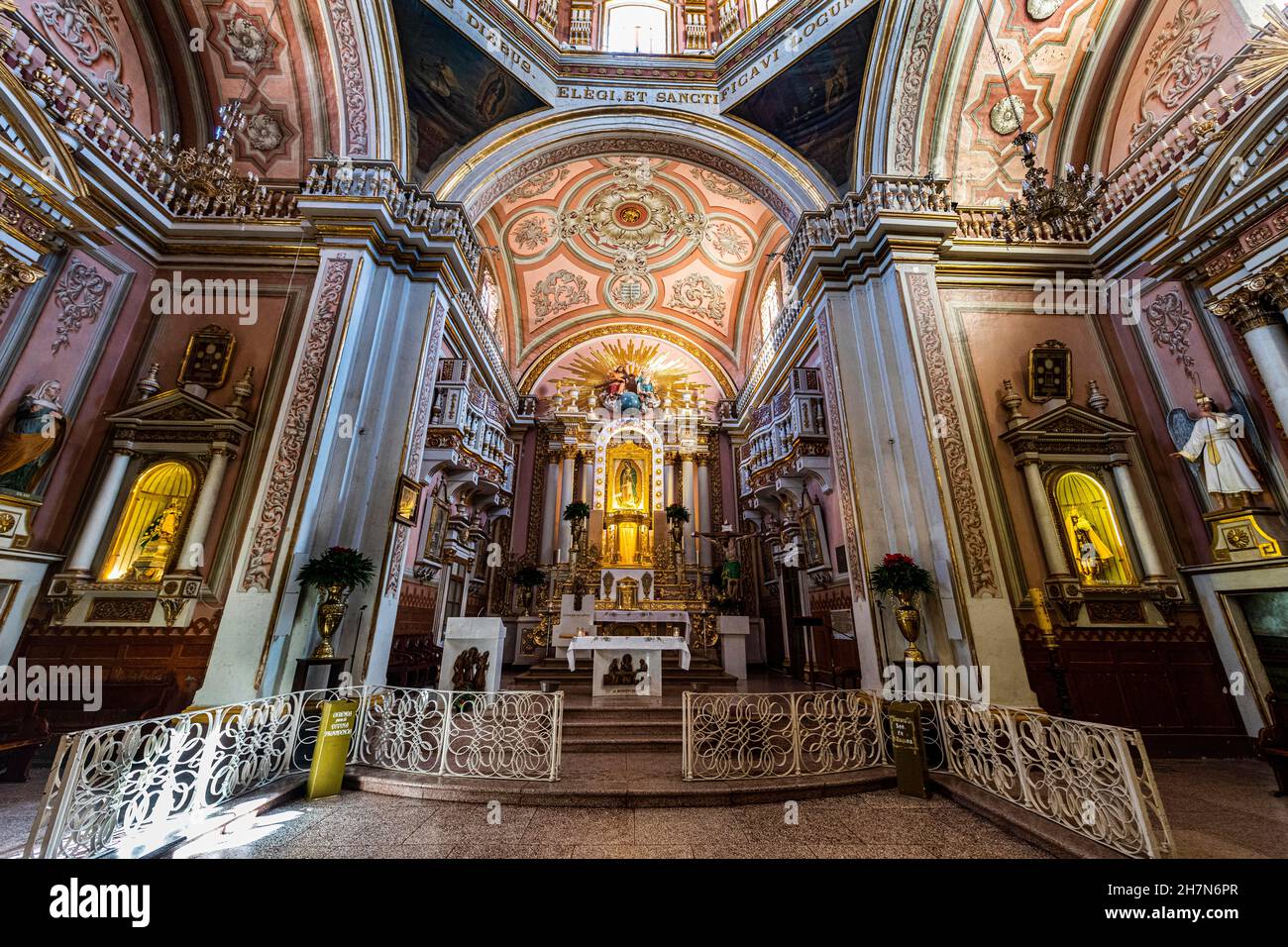 Interior of the Monastery Franciscano de Nuestra Senora de Guadalupe ...