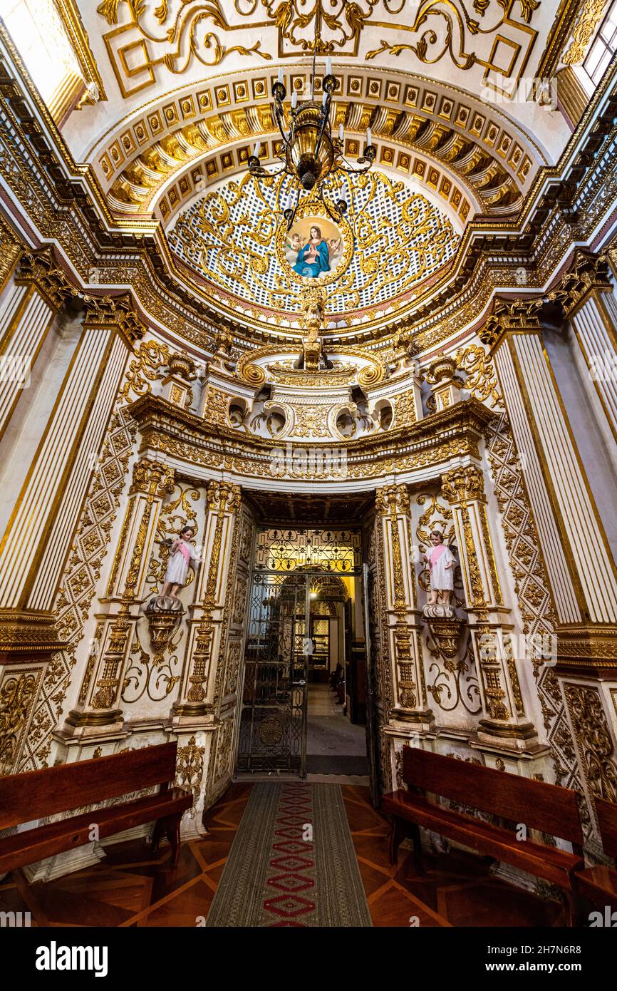 Interior of the Monastery Franciscano de Nuestra Senora de Guadalupe ...