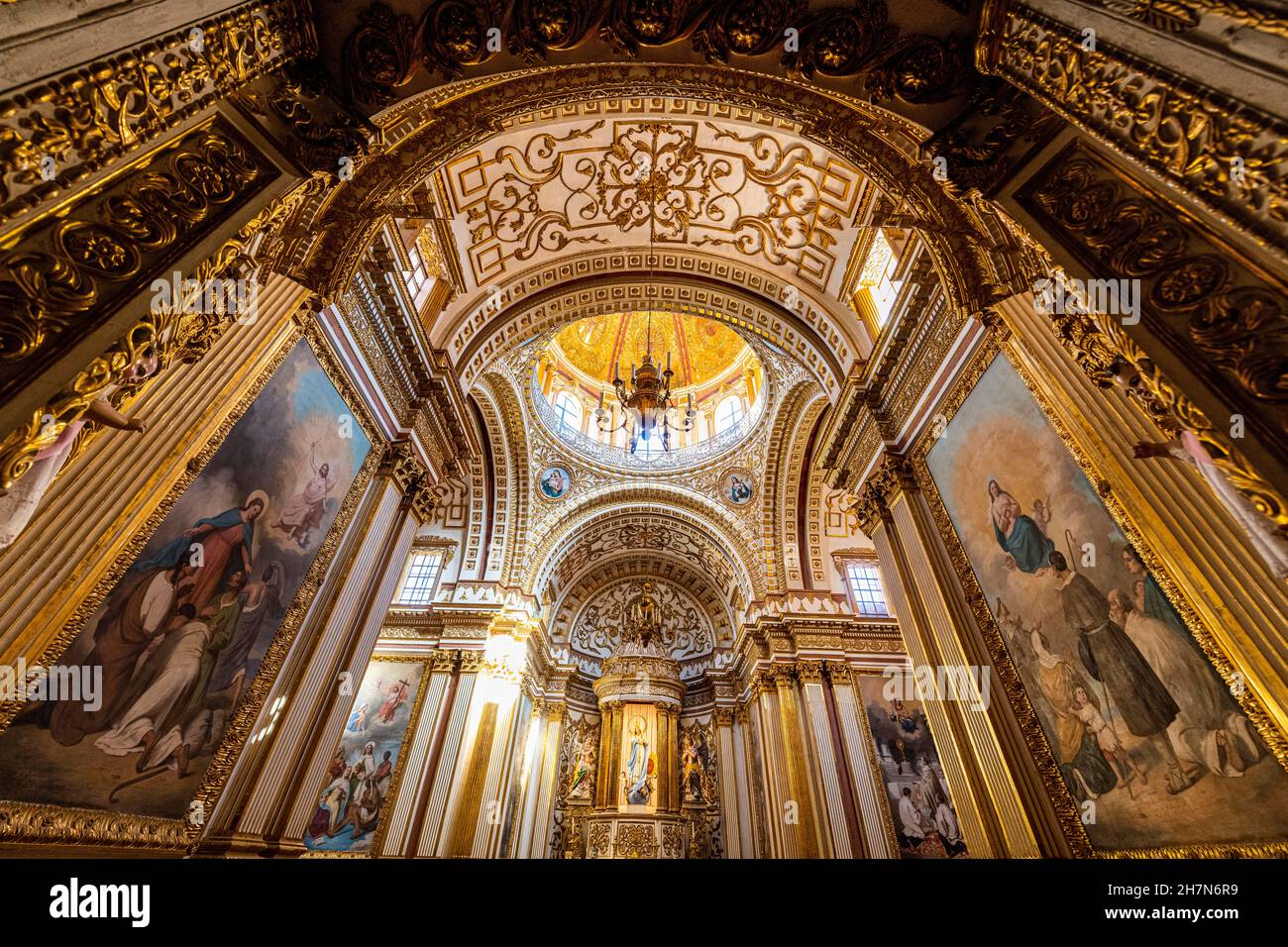 Interior of the Monastery Franciscano de Nuestra Senora de Guadalupe ...