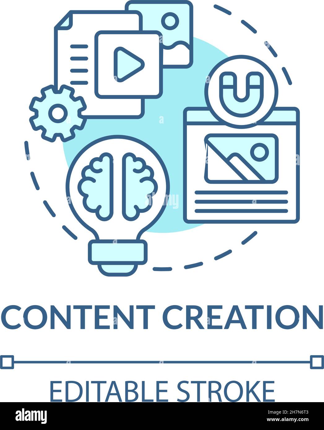 Content creation icon hi-res stock photography and images - Alamy