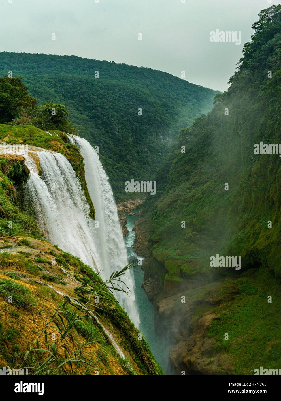 Tamul waterfalls, Huasteca Potosi, San Luis Potosi, Mexico Stock Photo ...