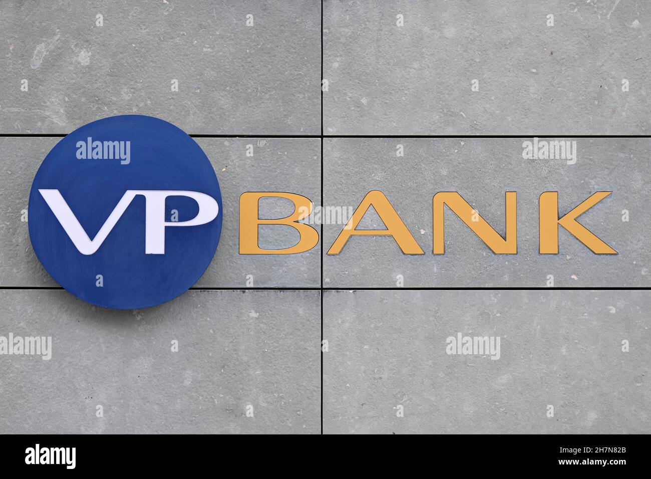 Logo VP Bank, Vaduz, Principality of Liechtenstein Stock Photo - Alamy