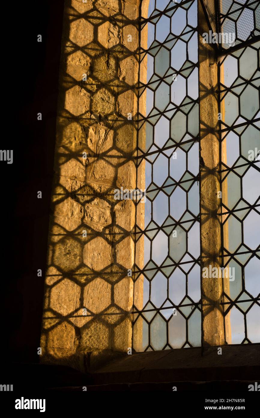Late autumn sunlight through a south facing window, St. Gregory`s ...