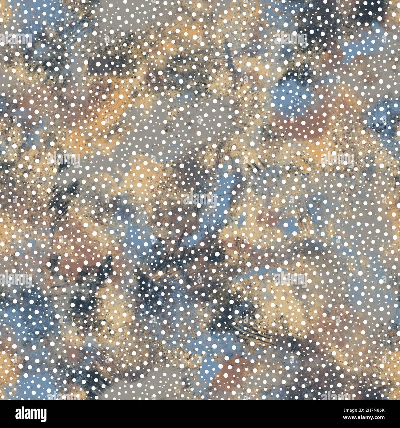 Seamless neutral tan and white distressed grungy motif surface pattern ...