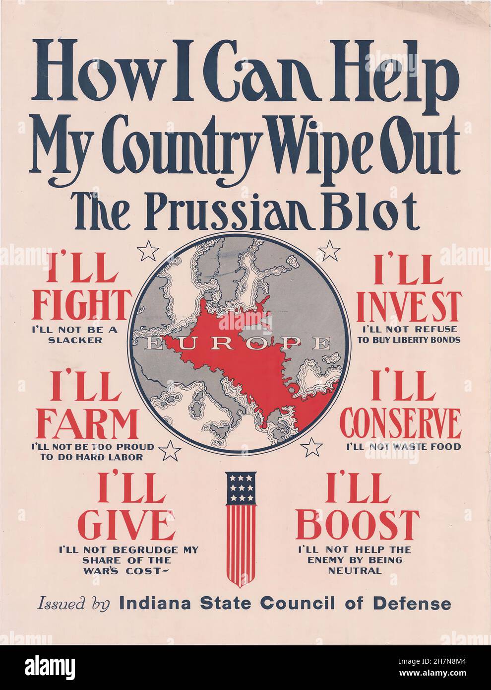 U.S World War One Propaganda - 1914-111 Stock Photo - Alamy