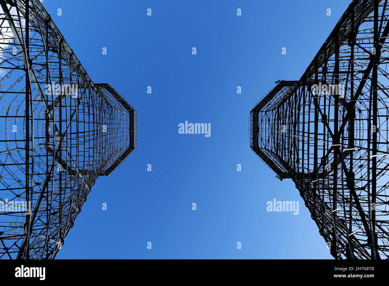 Gasometer skeleton on the site of the Zeche Zollverein coke oven, Essen ...