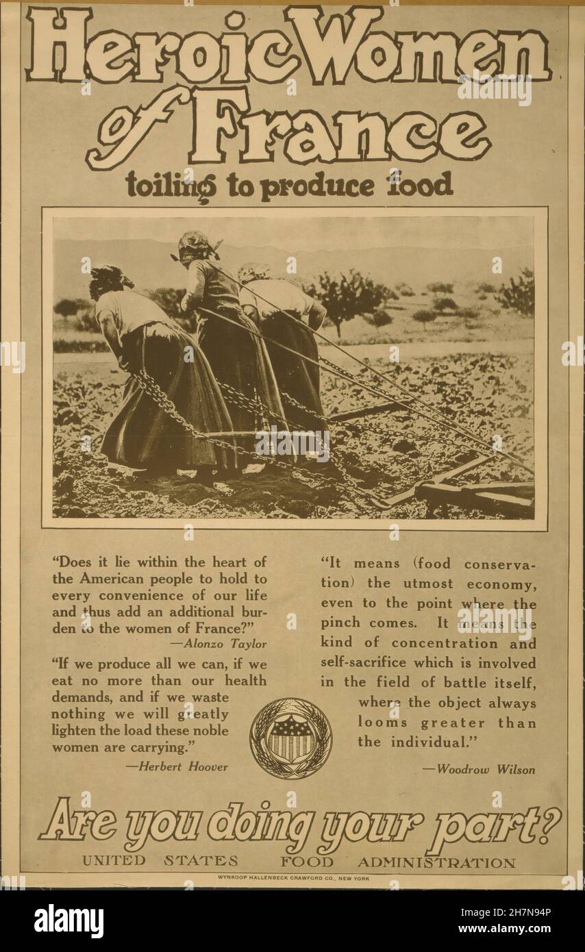 U.S World War One Propaganda - 1914-1918 - 39 Stock Photo - Alamy