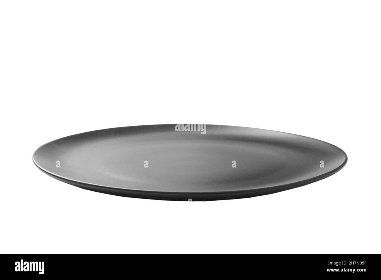 Perspective view empty plate Black and White Stock Photos & Images - Alamy