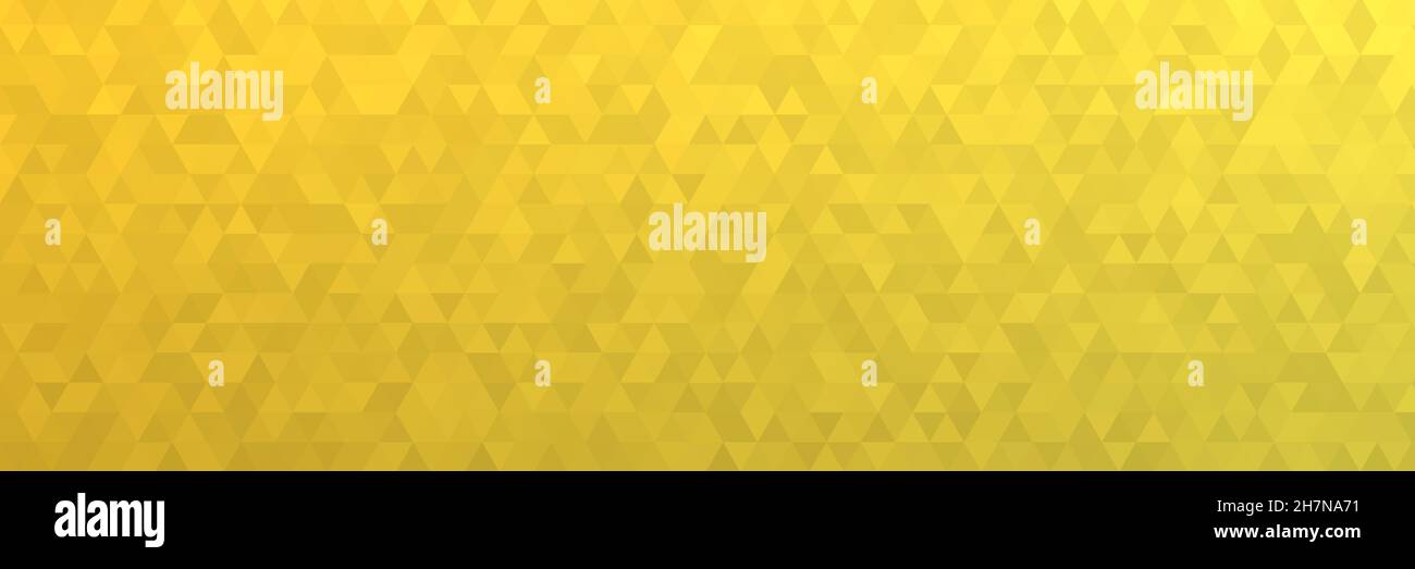 Abstract yellow low poly background as a pattern and panorama header ...