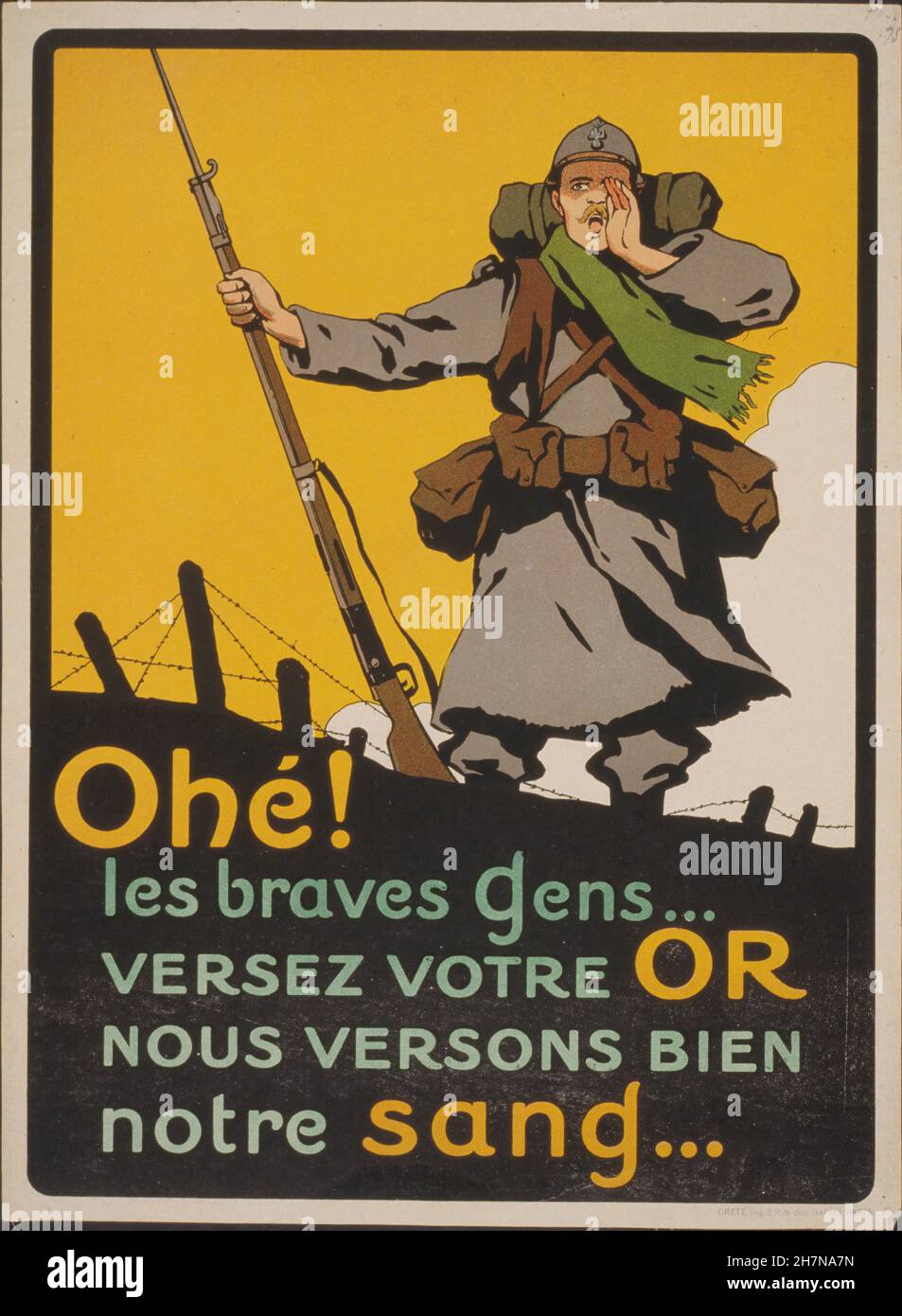 War Loan Poster - French World War One Propaganda - 53 Stock Photo - Alamy
