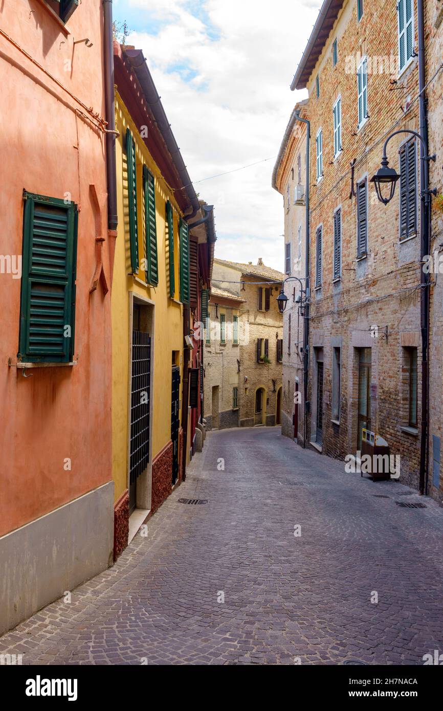 Corinaldo, Ancona province, Marche, Italy: medieval city surrounded by ...