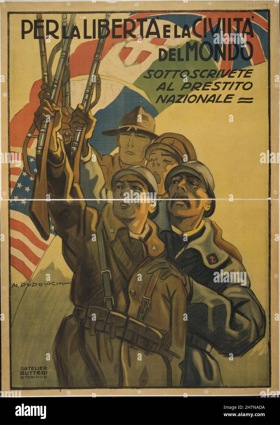 War Loan Poster - Italian World War One Propaganda - 10 Stock Photo - Alamy