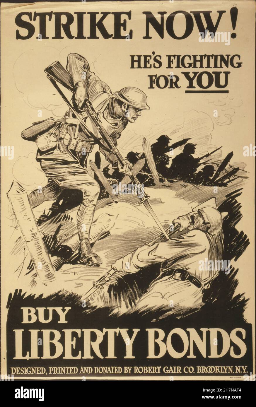 War Loan Poster - U.S World War One Propaganda - 209 Stock Photo - Alamy