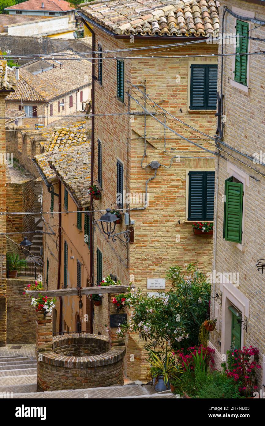 Corinaldo, Ancona province, Marche, Italy: medieval city surrounded by ...