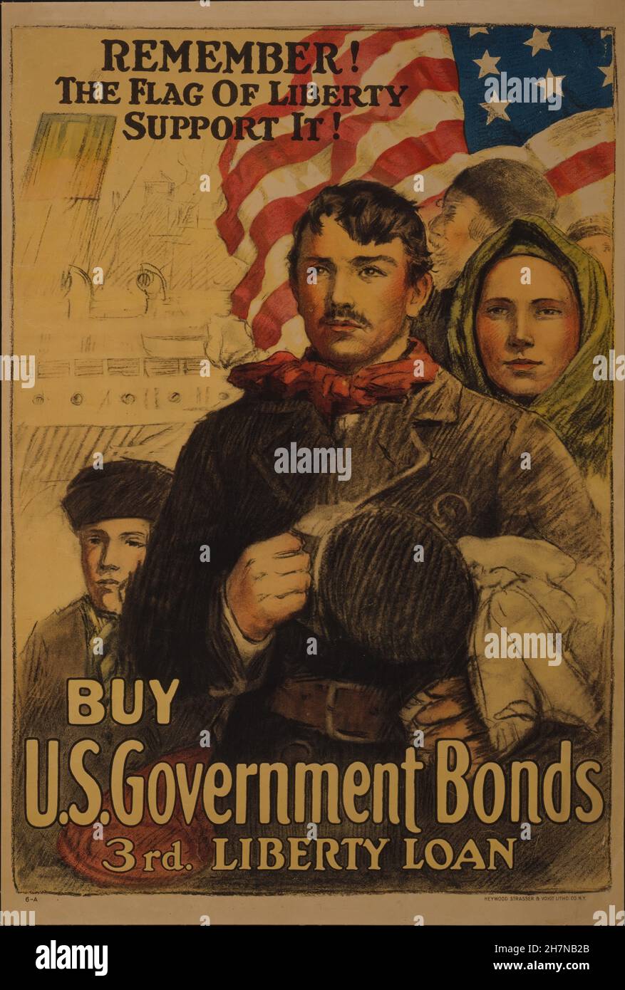 War Loan Poster - U.S World War One Propaganda - 369 Stock Photo - Alamy