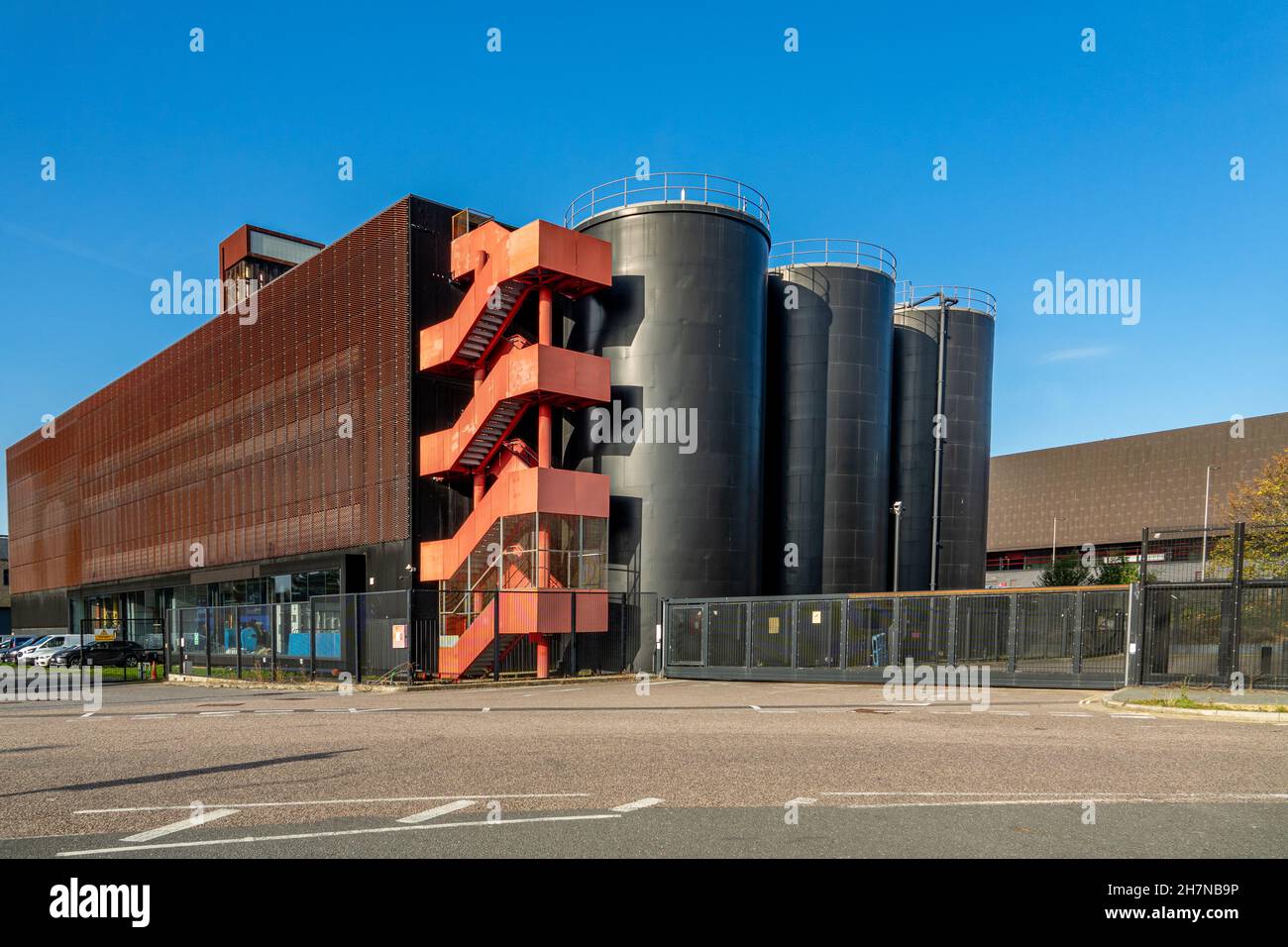 Engie power station providing low carbon energy, heating and water ...